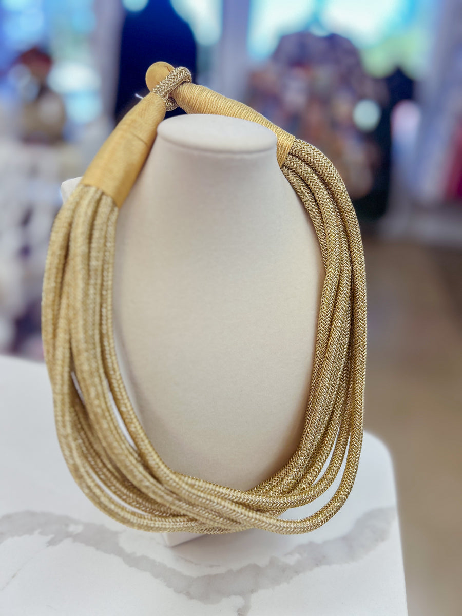 Gold Slub Necklace – Shop Fiveology